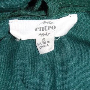 entro | Tops | Entro Green Floral Embroidered Boho Swing Tunic | Poshmark